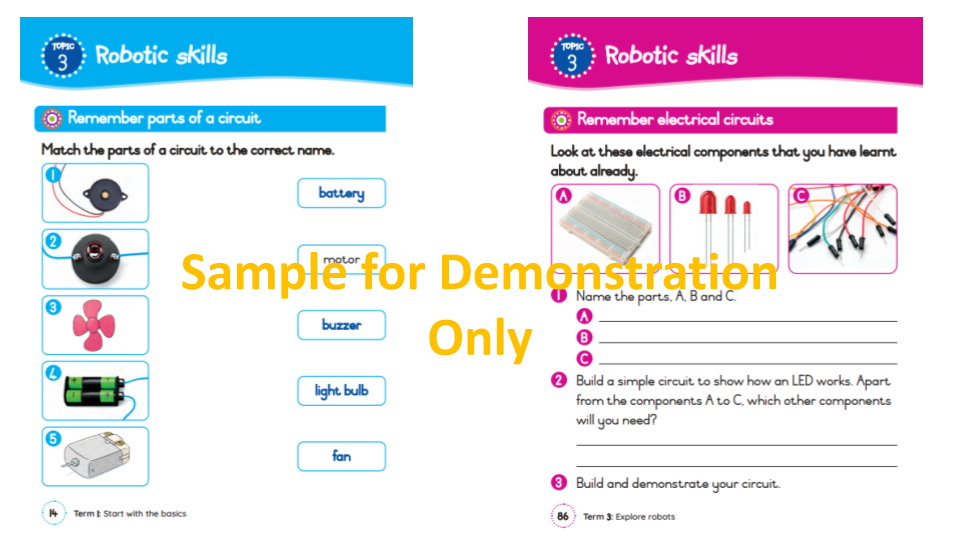 TOP CLASS Coding and Robotics Student Workbook (Grade 3) - School Coding